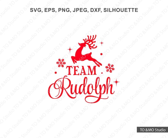 Reindeer SVG Christmas SVG Rudolph Svg Team Rudolph Svg | Etsy