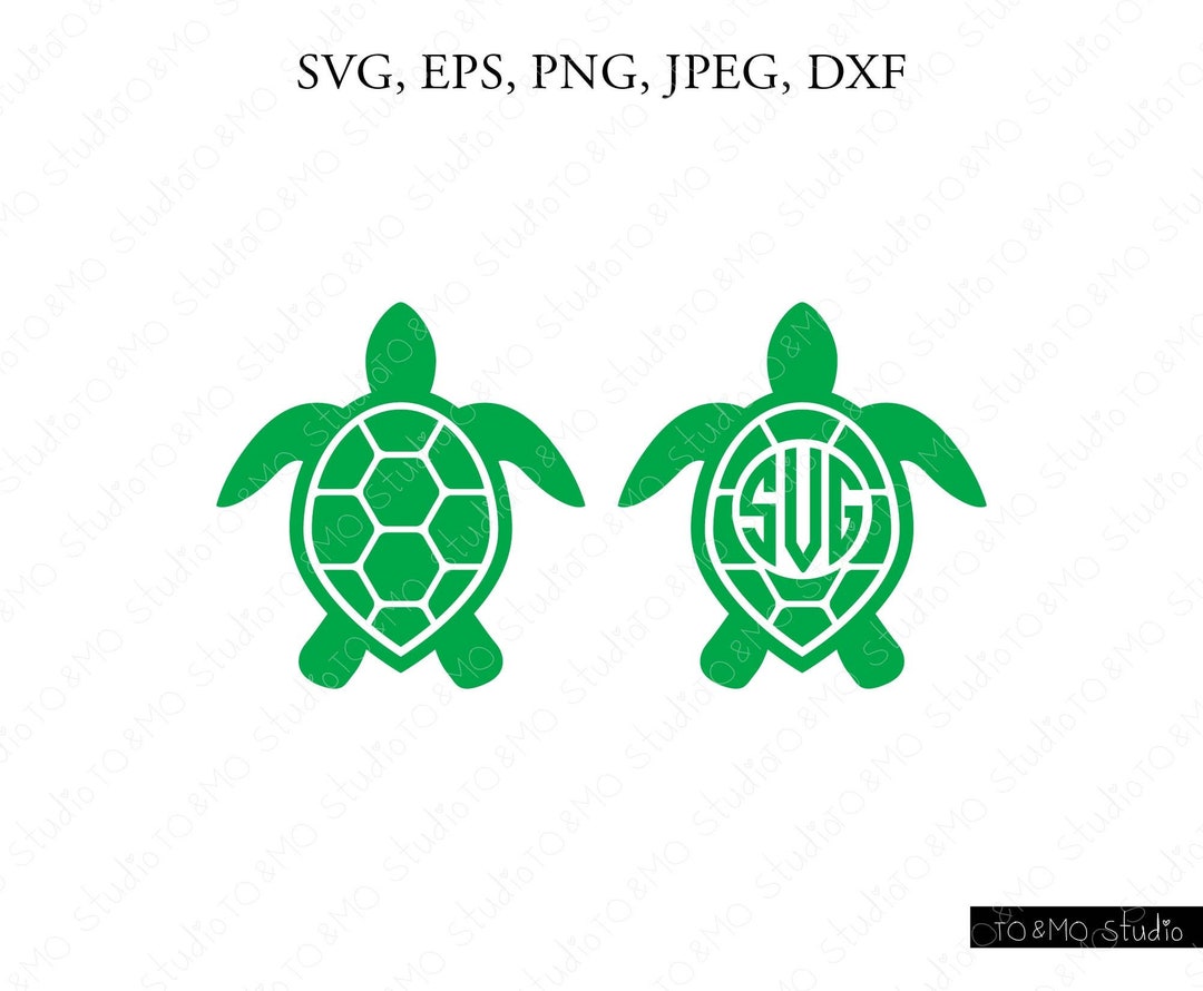 Turtle Monogram SVG, Turtle SVG, Sea Turtle Svg, Summer Svg, Sea Turtle ...