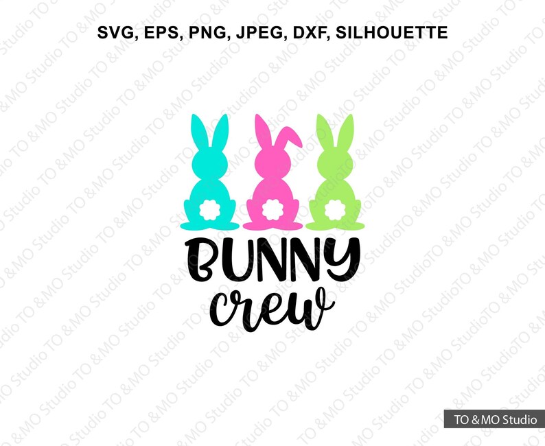 Bunny SVG Easter SVG Easter Bunny Svg Bunny Crew Svg Cute - Etsy