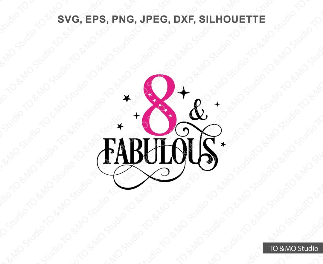 Eighth Birthday SVG, Eight Year Birthday Svg, 8th Birthday Svg, 8th ...