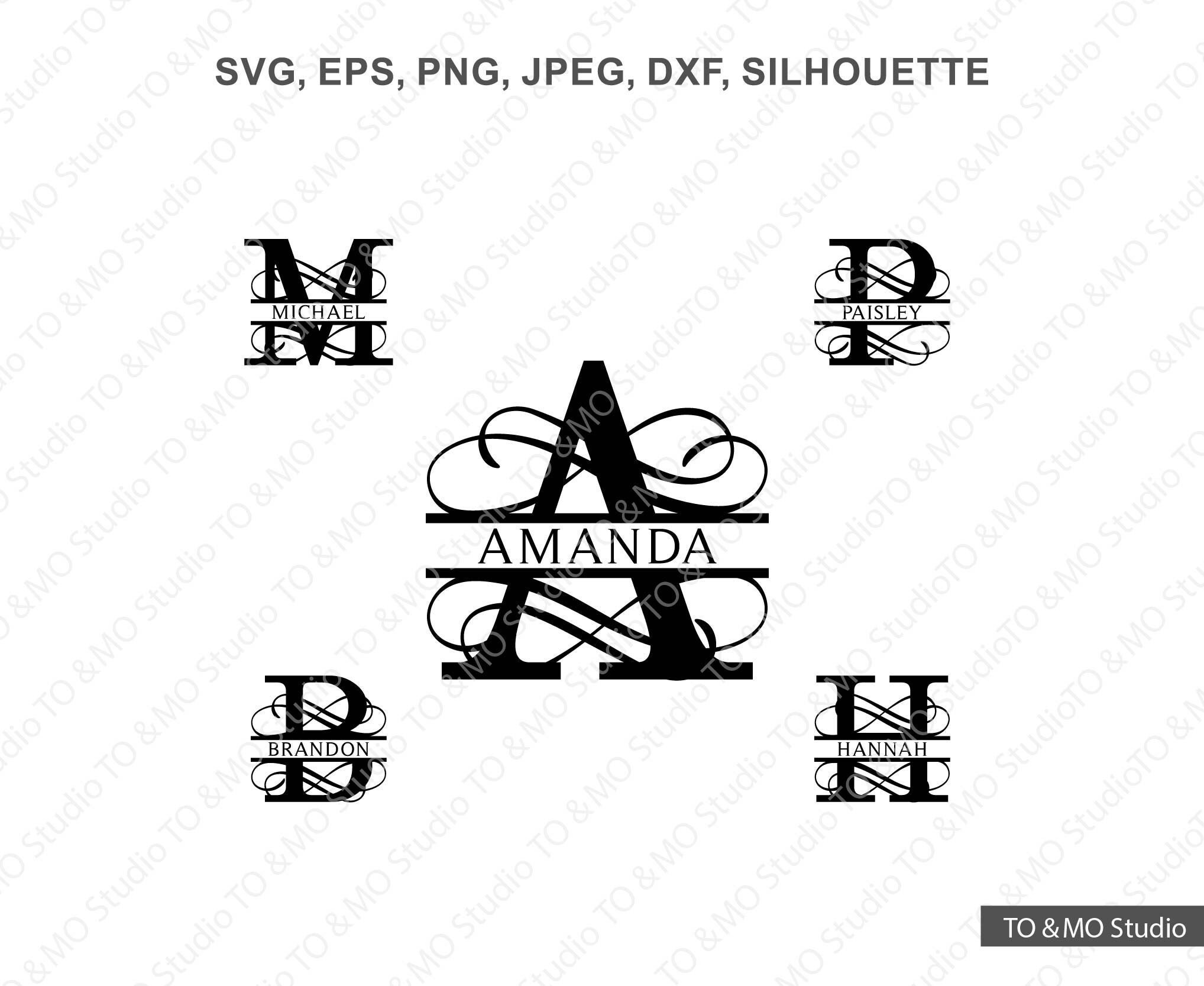 Monogram Svg Monogram Alphabet Svg Monogram Clipart - Etsy
