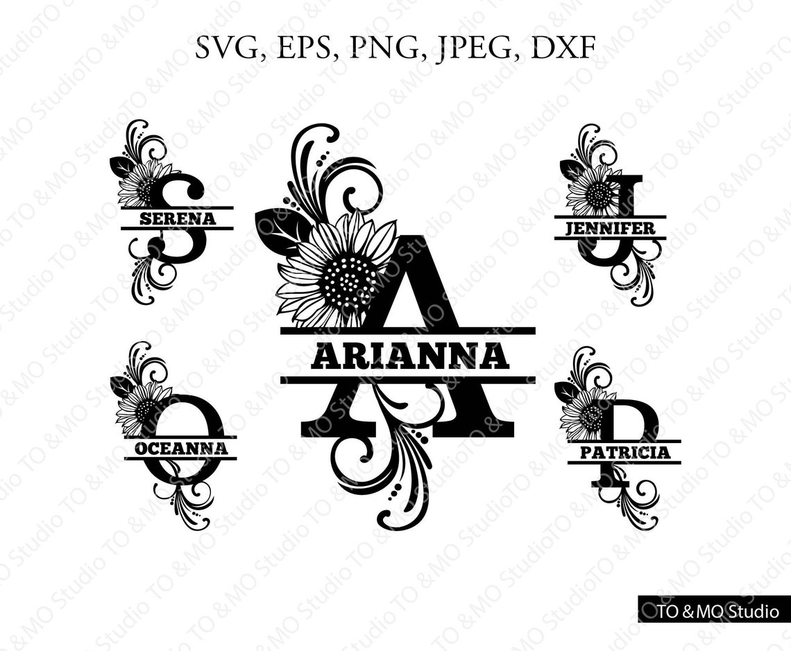 Monogram Svg Monogram Alphabet Svg Monogram Clipart - Etsy