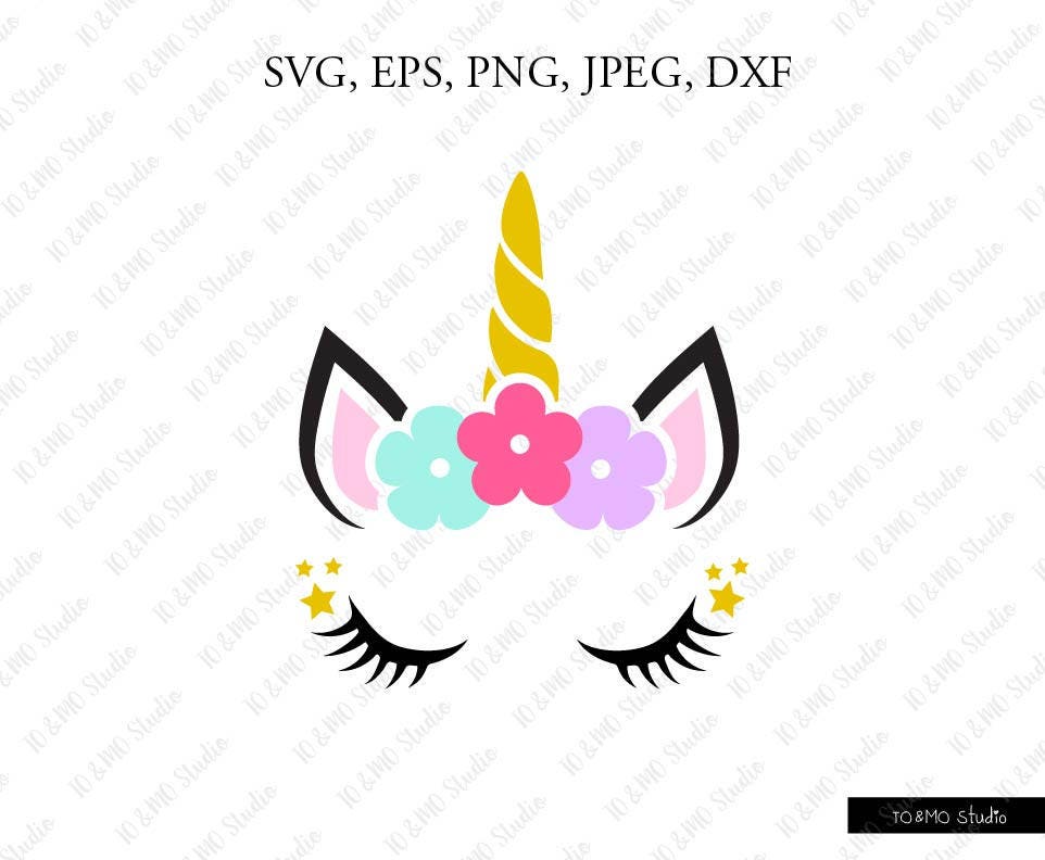 Art & Collectibles Unicorn head Svg Unicorn SVG Face Unicorn Clip Art ...