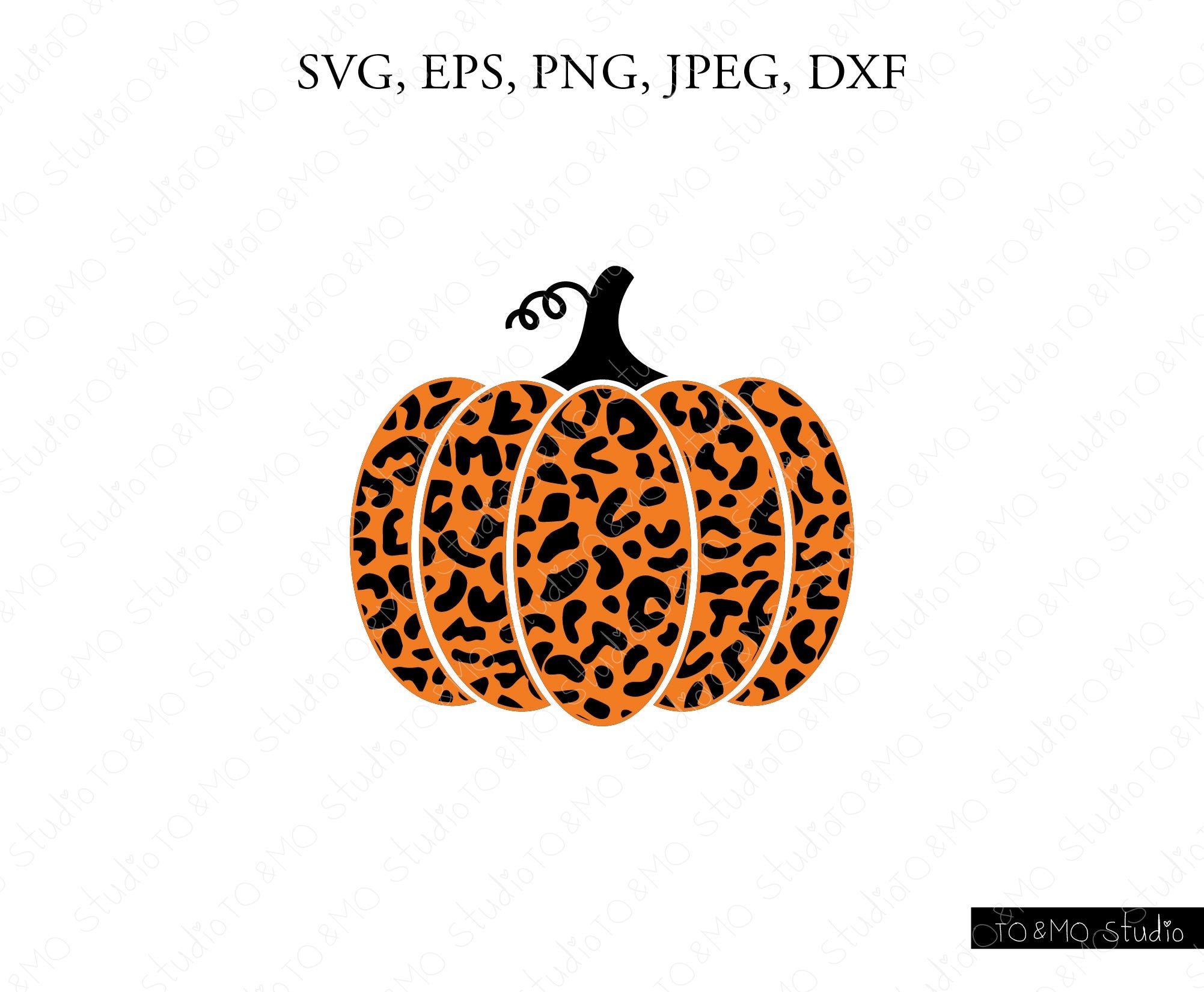 Halloween Leopard Print Pumpkin SVG Thanksgiving Pumpkin Svg - Etsy