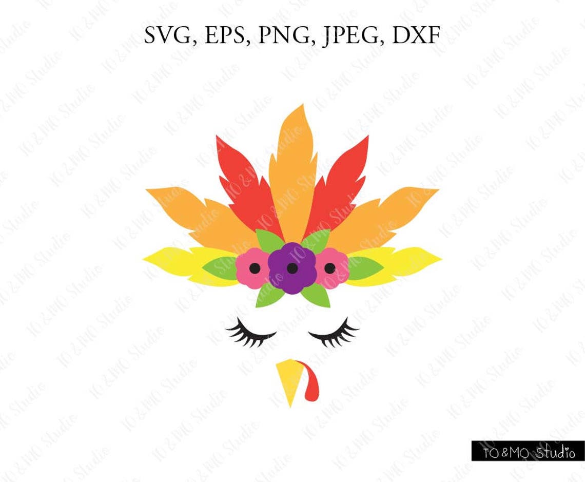 Turkey SVG, Thanksgiving Turkey Svg, Turkey Clip Art, Turkey Face SVG ...