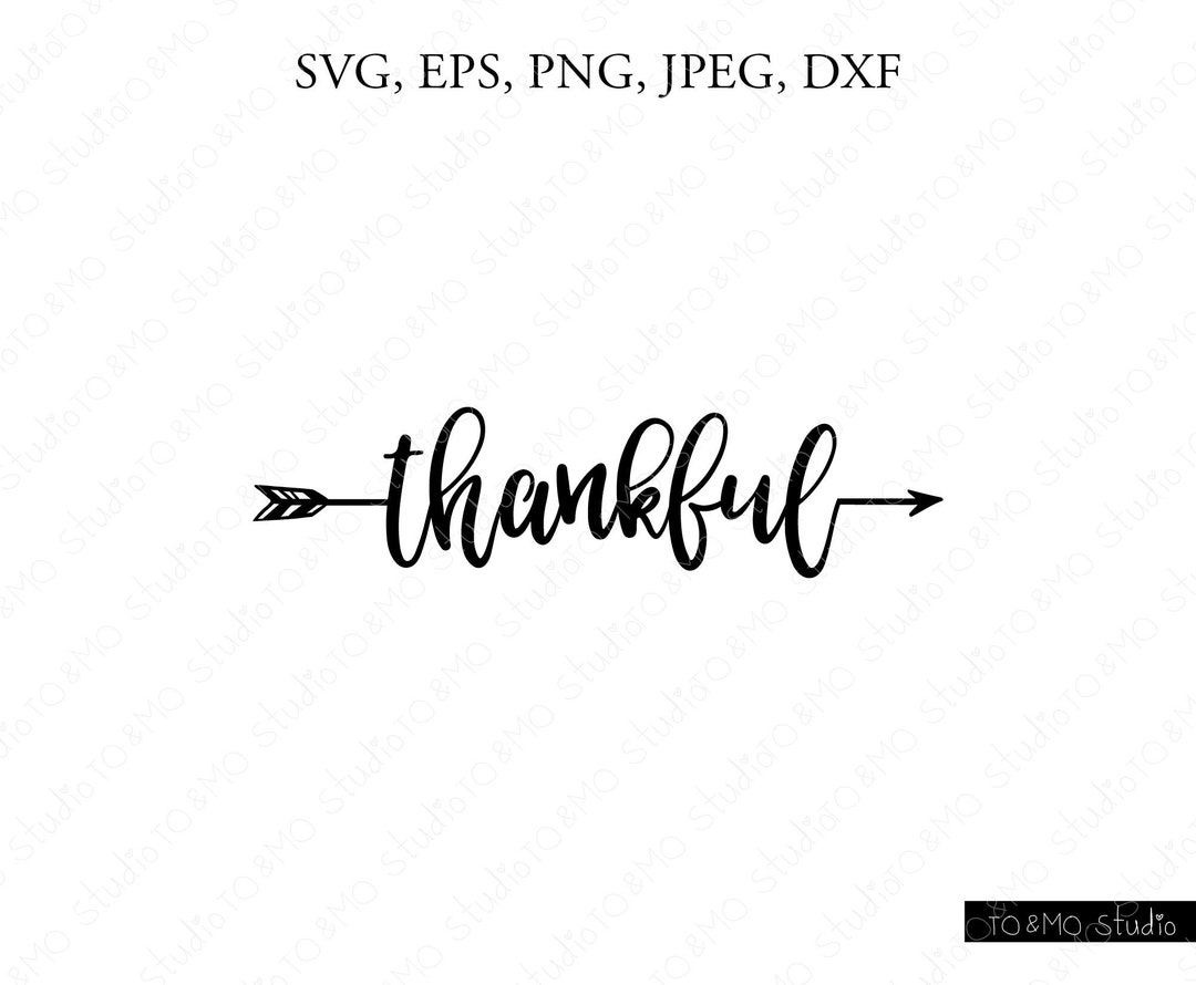 Thankful SVG, Thanksgiving SVG, Thankful Clipart, Thanksgiving Cut ...
