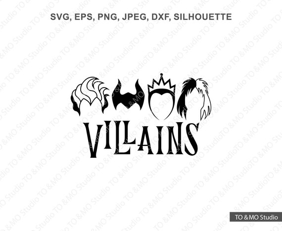 Villains SVG Halloween Svg Villain Svg Evil Queen Svg - Etsy