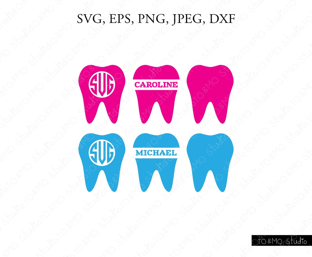 Tooth SVG, Tooth Monogram Svg, Dentist Svg, Dentist Tooth Svg, Tooth ...