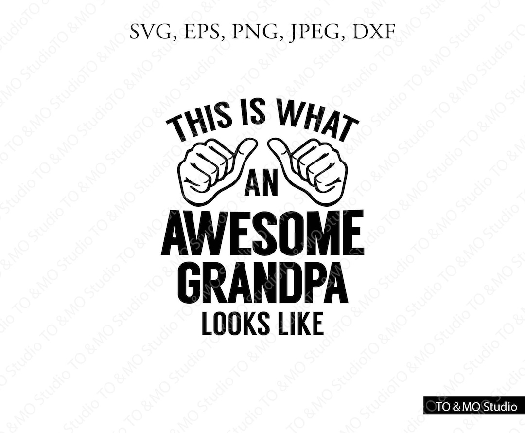 Awesome Grandpa SVG, Awesome Grandpa Svg, Grandpa Svg, Awesome Grandpa ...