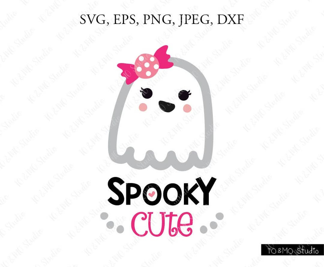 Cute Ghost Halloween SVG, Spooky Ghost Svg, Halloween Svg, Cute Ghost ...