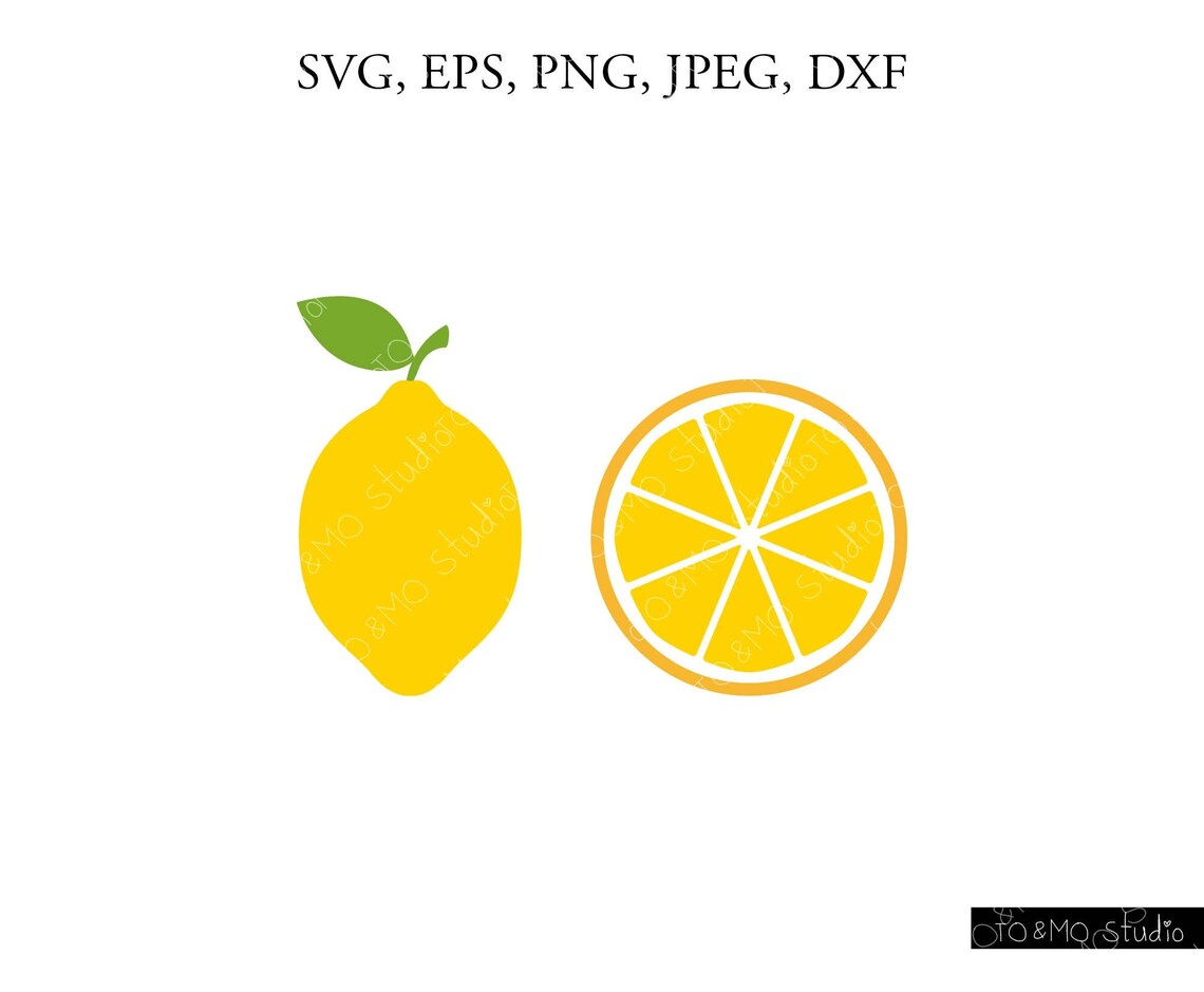 Lemon SVG Lemon Fruit Svg Lemon Clipart Lemon Cut Files - Etsy