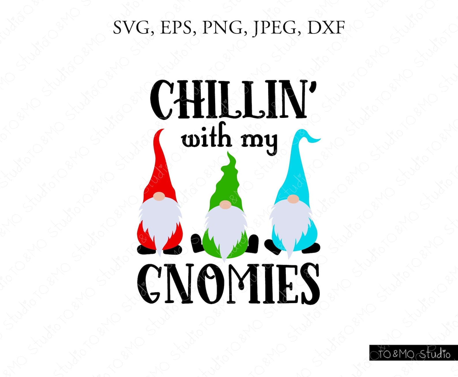 Chillin with my Gnomies Svg Gnomies SVG Christmas SVG | Etsy