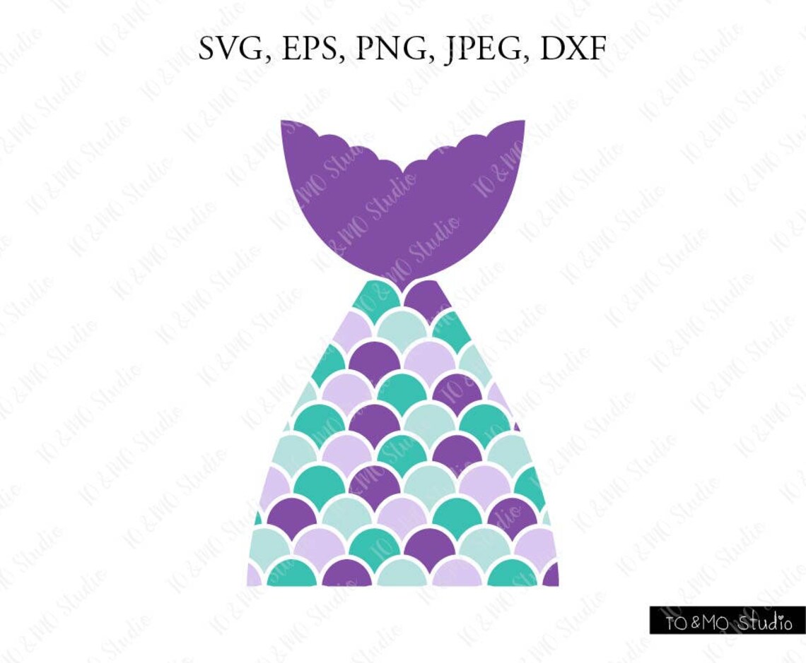 Mermaid SVG Mermaid Monogram Svg Mermaid Tail Svg Sea | Etsy