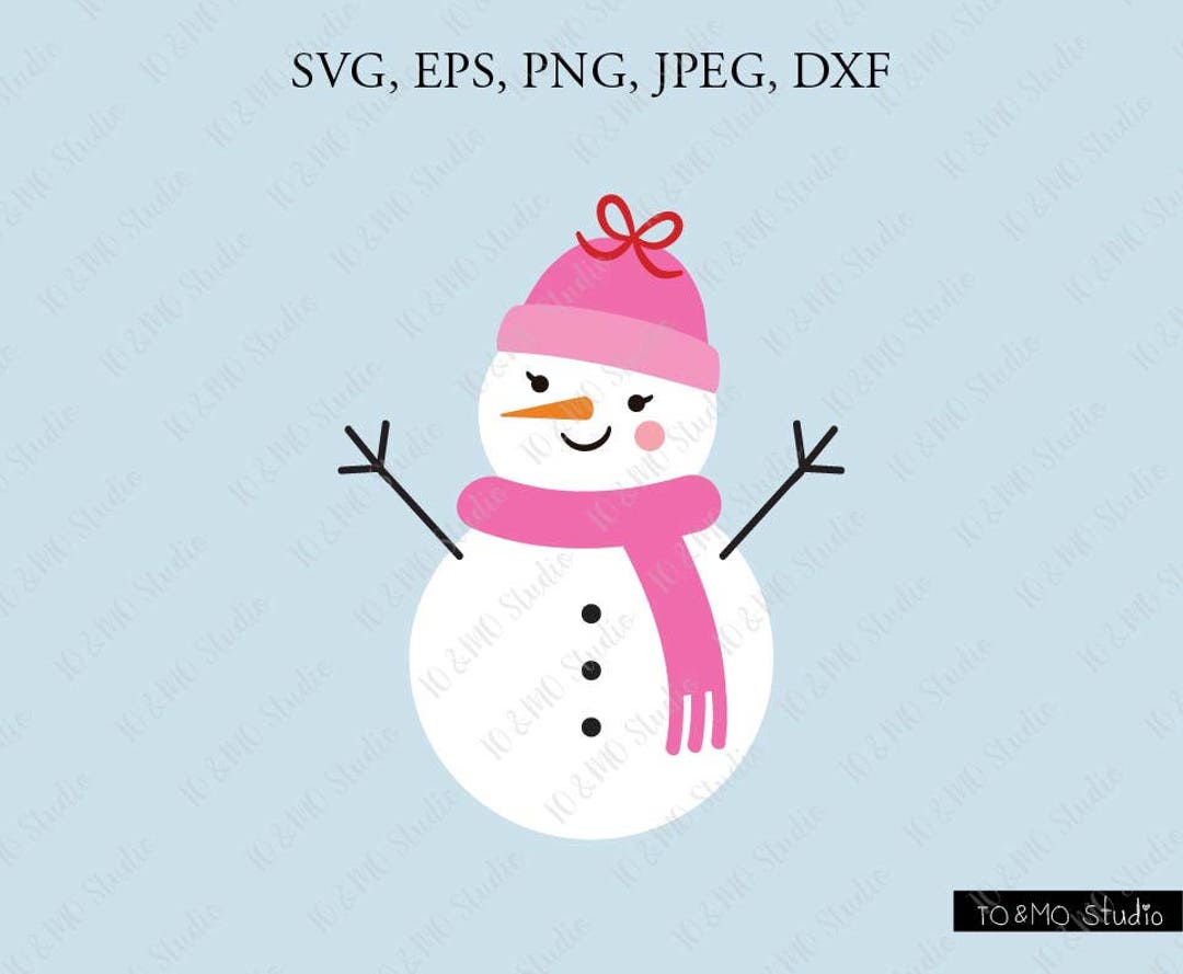 Snowman Svg, Christmas Snowman Svg, Christmas Clip Art, Snowgirl SVG ...