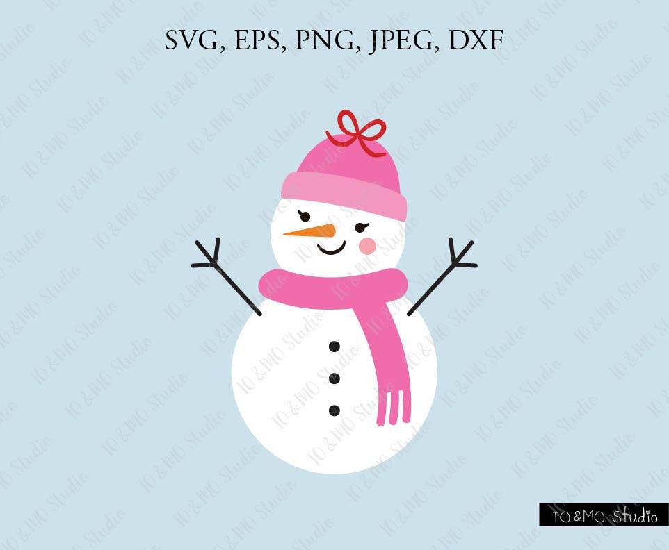 Snowman Svg Christmas Snowman svg Christmas Clip Art | Etsy