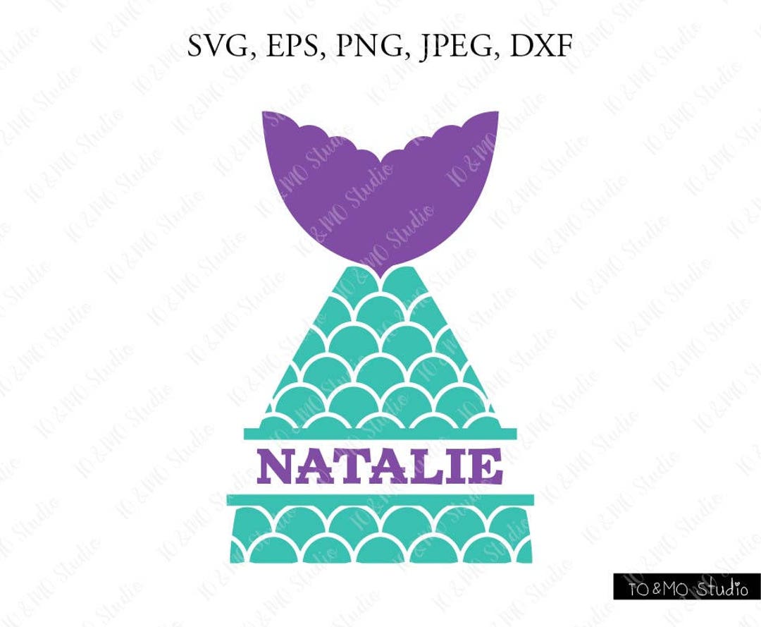 Mermaid SVG, Mermaid Monogram Svg, Mermaid Tail Svg, Sea Mermaid ...
