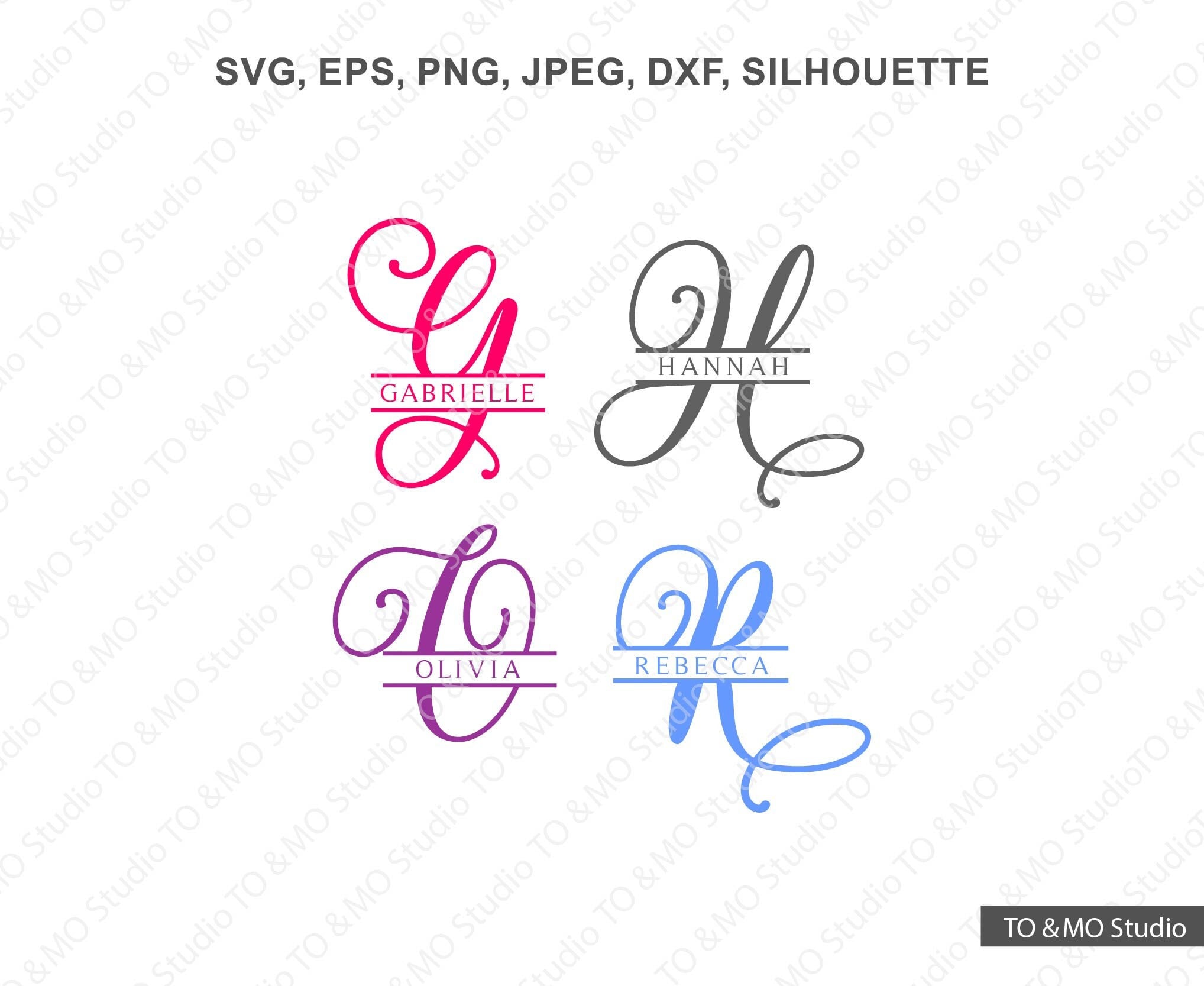 Monogram Svg Monogram Alphabet Svg Monogram Clipart - Etsy