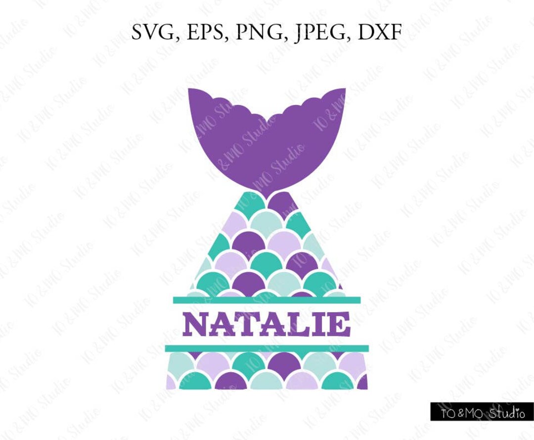 Mermaid SVG, Mermaid Monogram Svg, Mermaid Tail Svg, Sea Mermaid ...