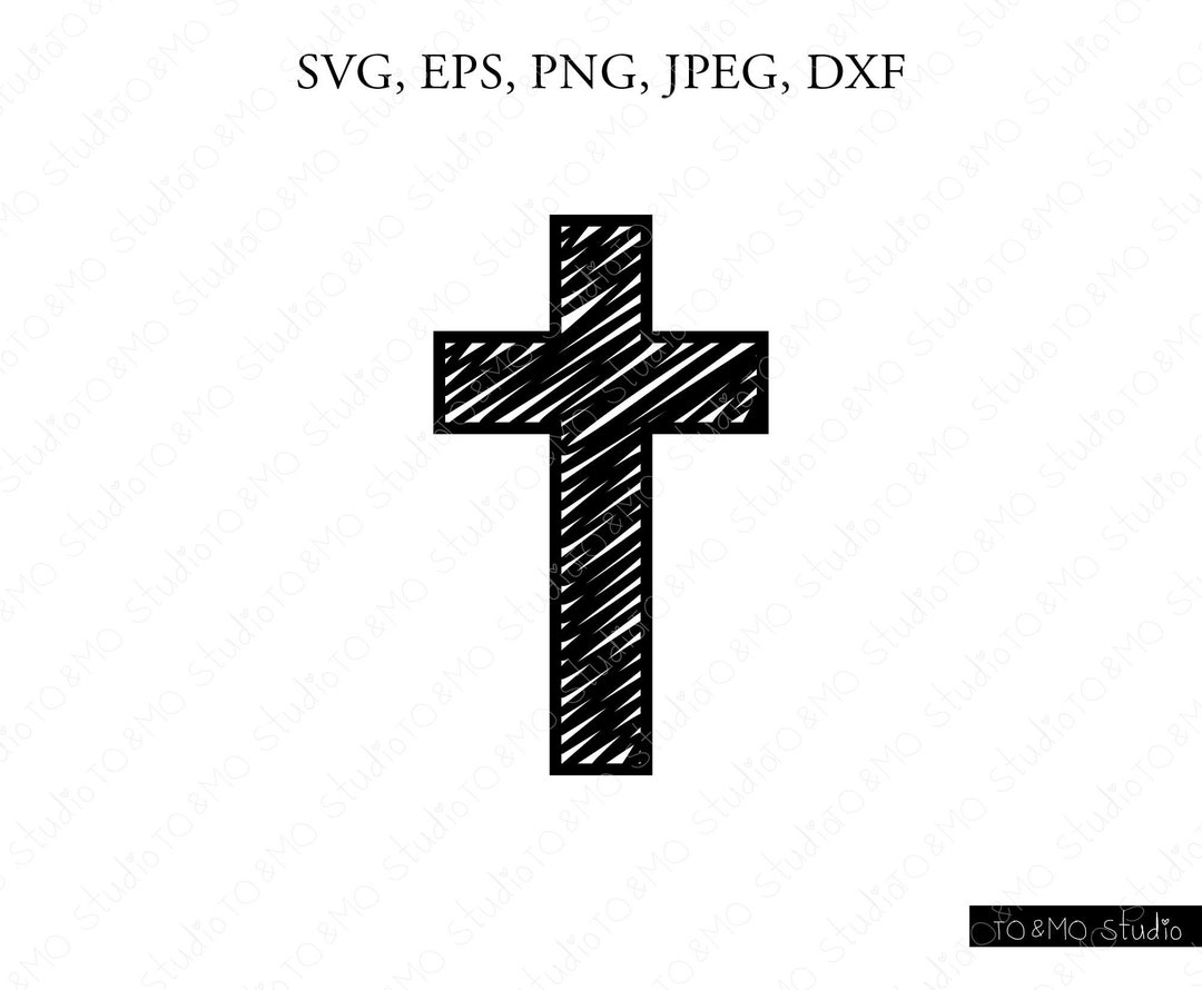 Cross Svg Cross Doodle Svg Christian Svg Faith Svg Cross Clip Art