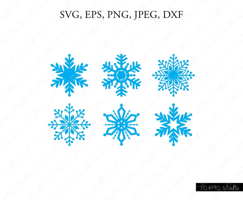 Copo de nieve svg Copo de nieve de Navidad svg Navidad svg - Etsy España