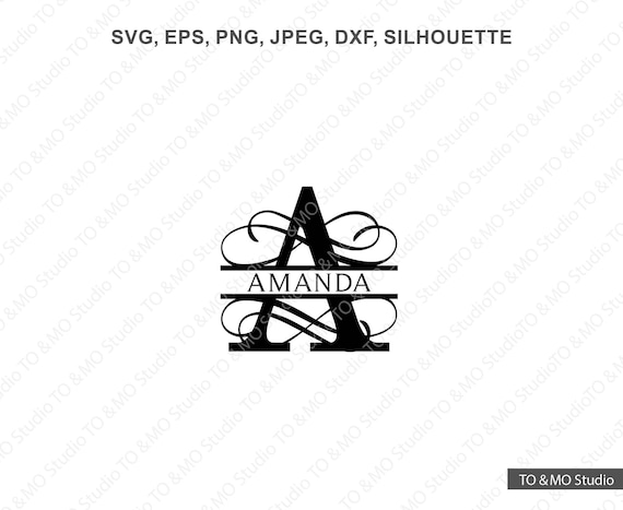 Monogram Svg Monogram Alphabet Svg Monogram Clipart - Etsy
