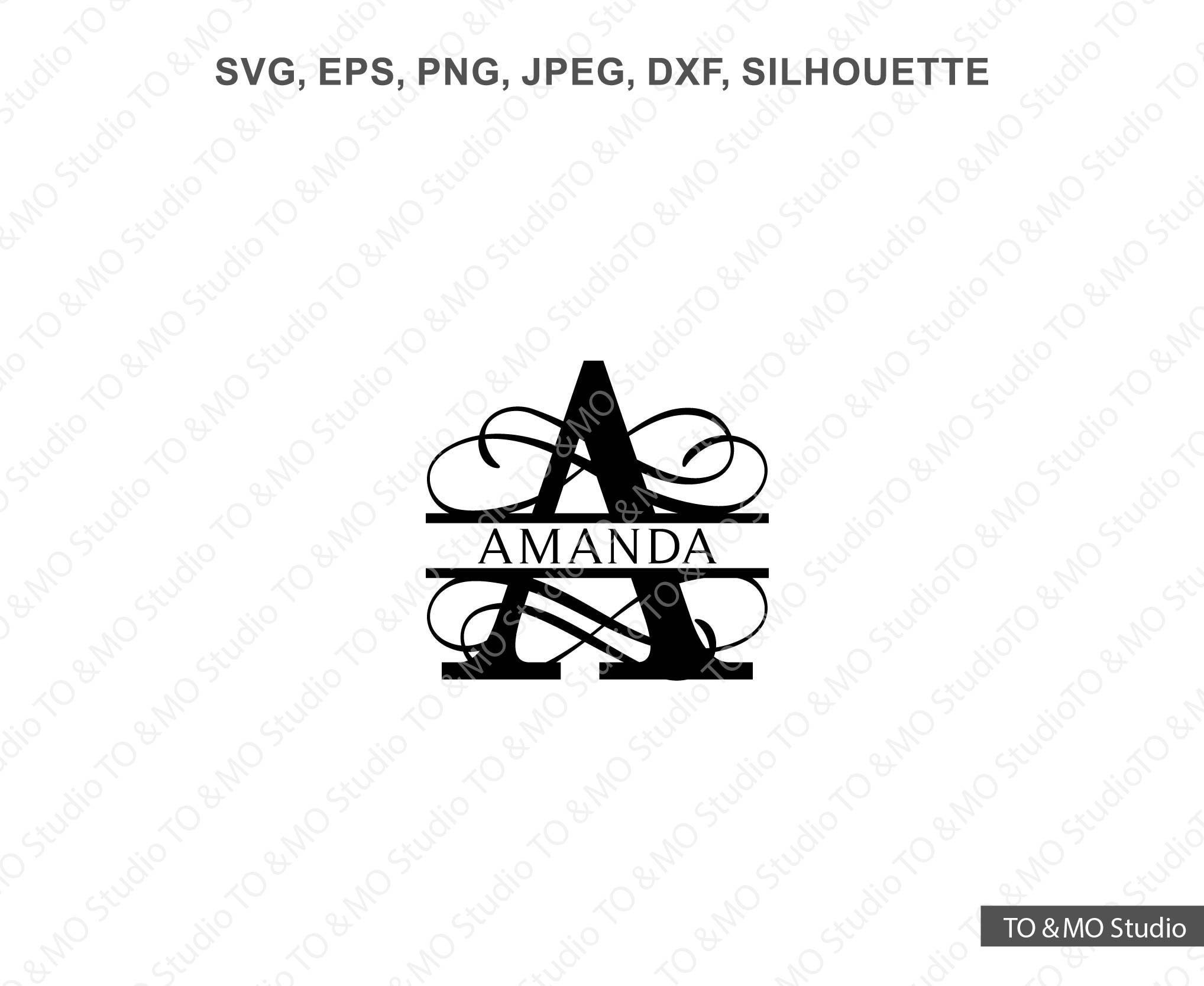 Monogram Svg Monogram Alphabet Svg Monogram Clipart - Etsy