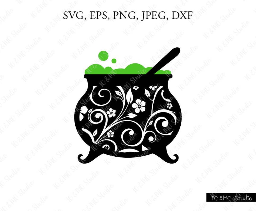 Cauldron Witches SVG, Witch Cauldron SVG, Halloween Witch Svg ...