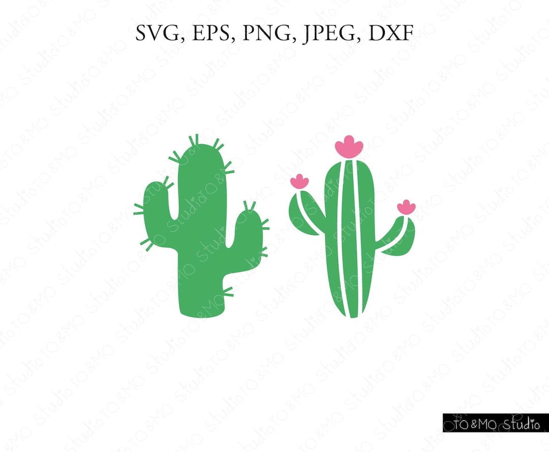 Cactus SVG, Cactus Monogram SVG, Summer Svg, Cactus Clip Art, Cactus ...