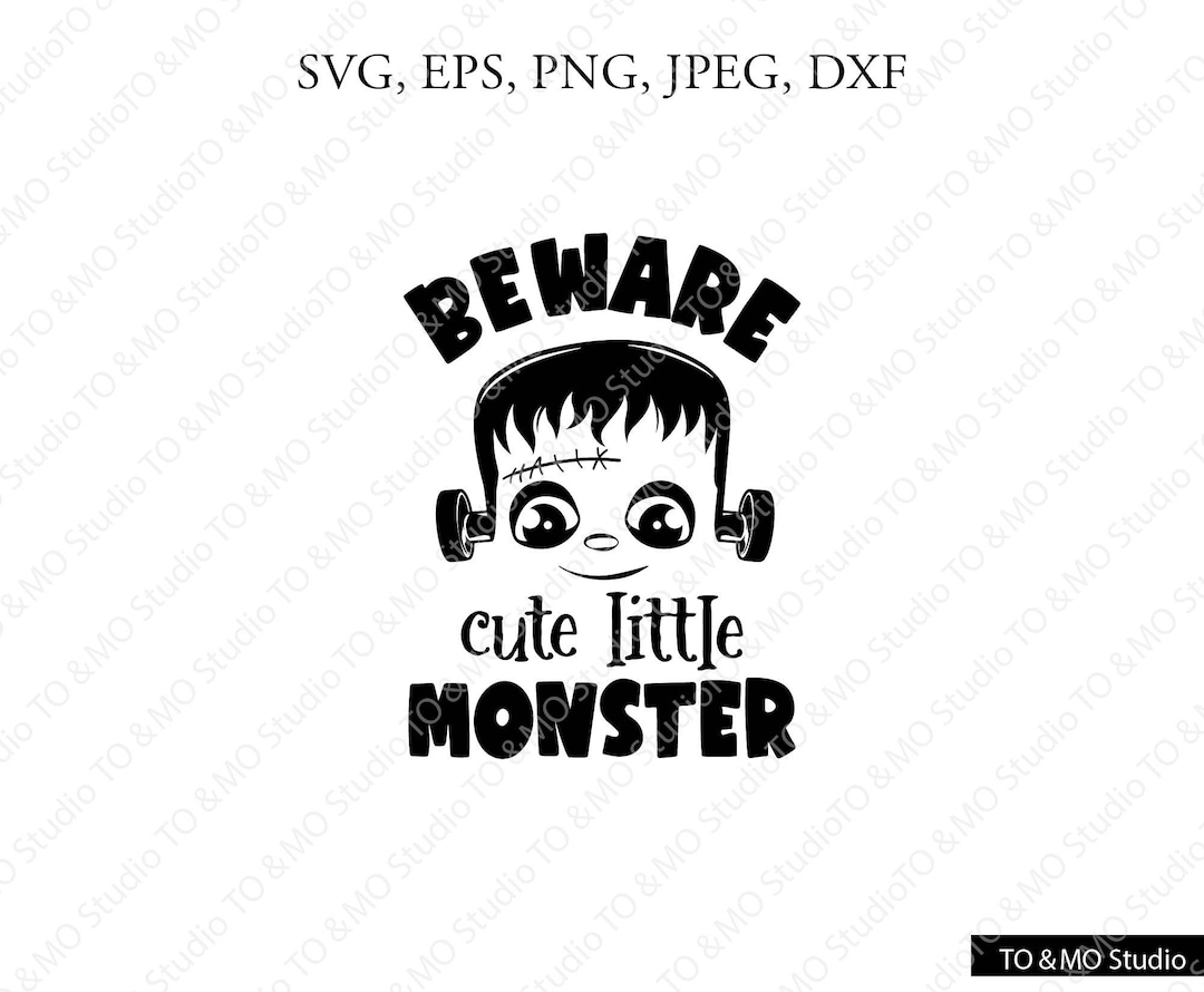 Cute Little Monster SVG, Monster Svg, Halloween Svg, Frankenstein Svg ...