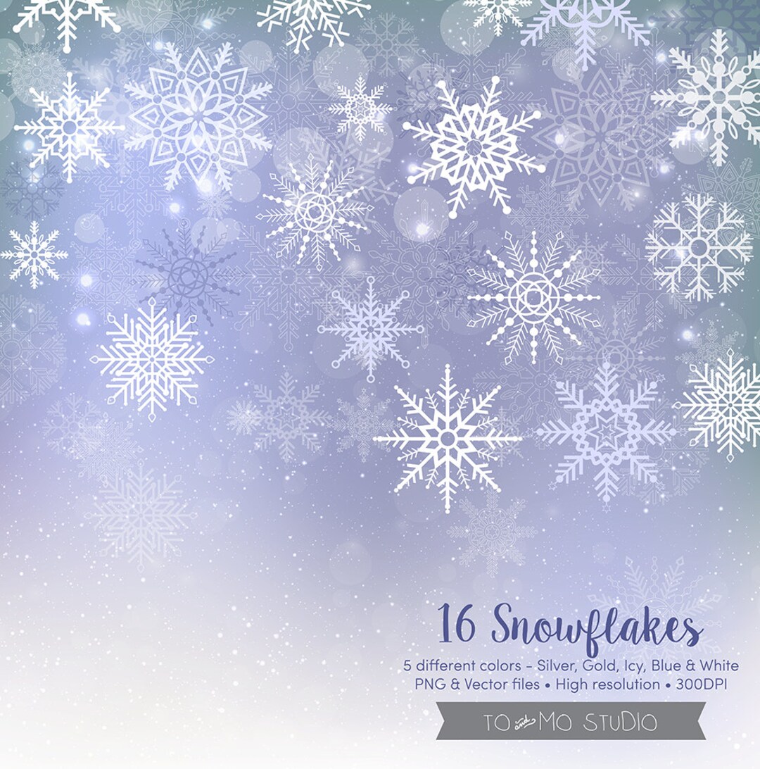 Glitter Snowflake Clip Art & Vectors - Invitation, Crafting, Web Design ...