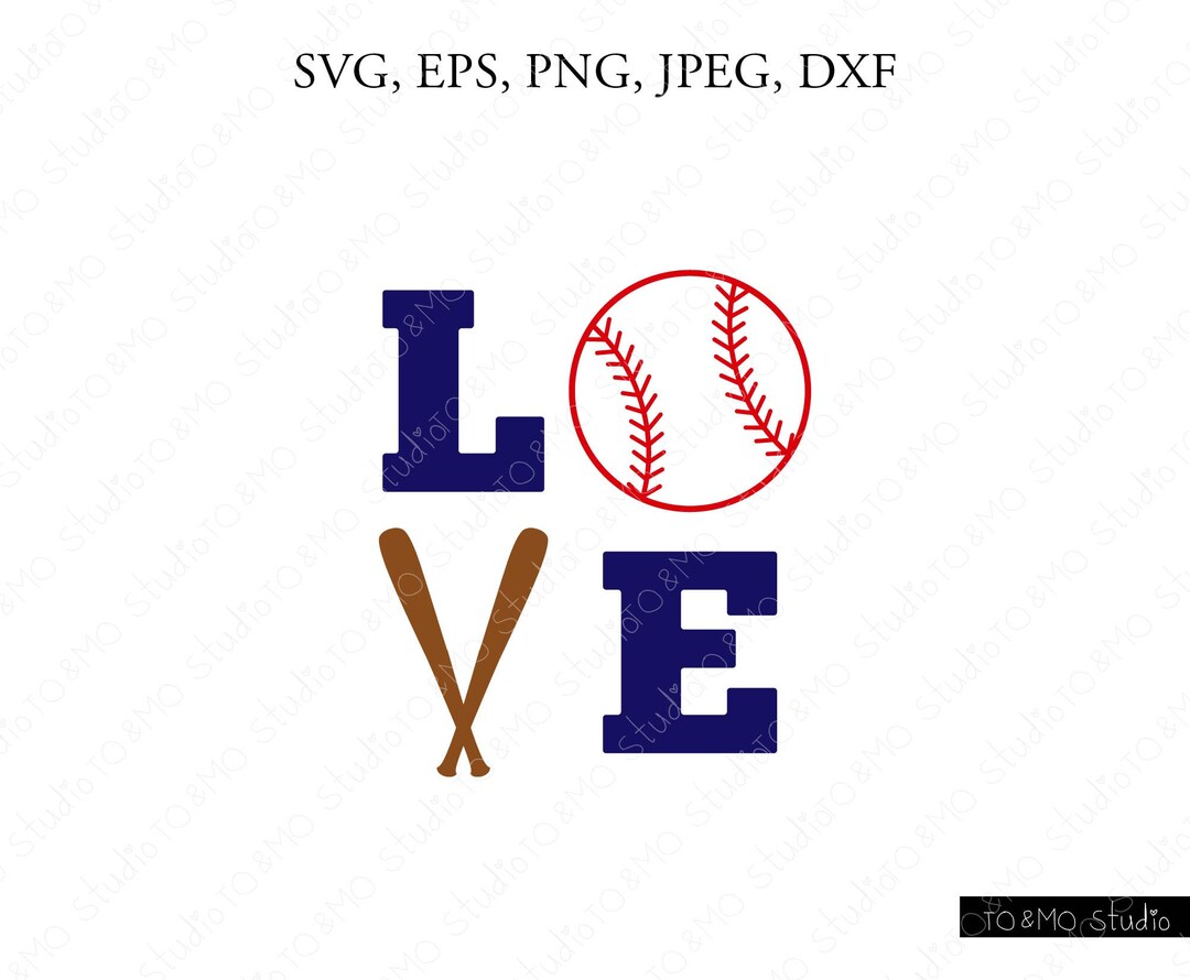 Love Baseball SVG, Baseball Svg, Love Baseball Cut File, Baseball Cut ...