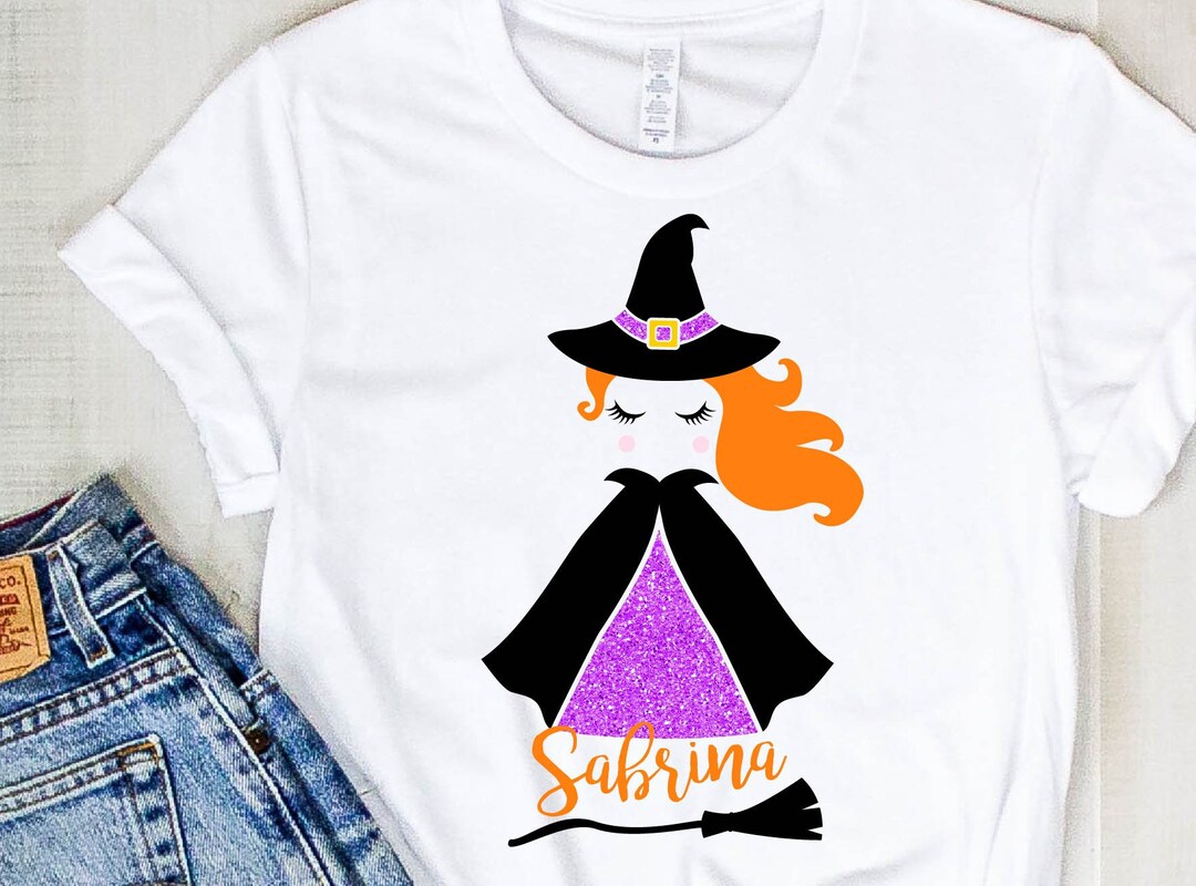 Halloween Witch Monogram SVG, Cute Witch Svg, Halloween Svg, Monogram ...