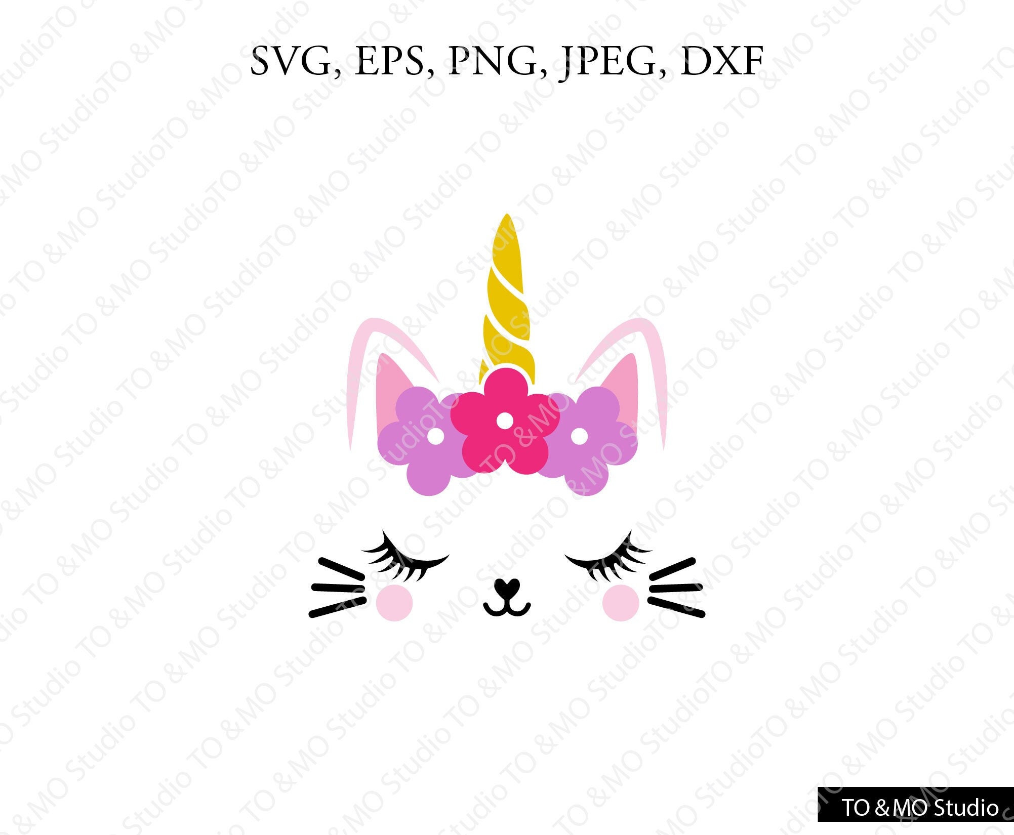 Katze SVG Kitty SVG Kitty Gesicht SVG Katze Clip Art - Etsy.de