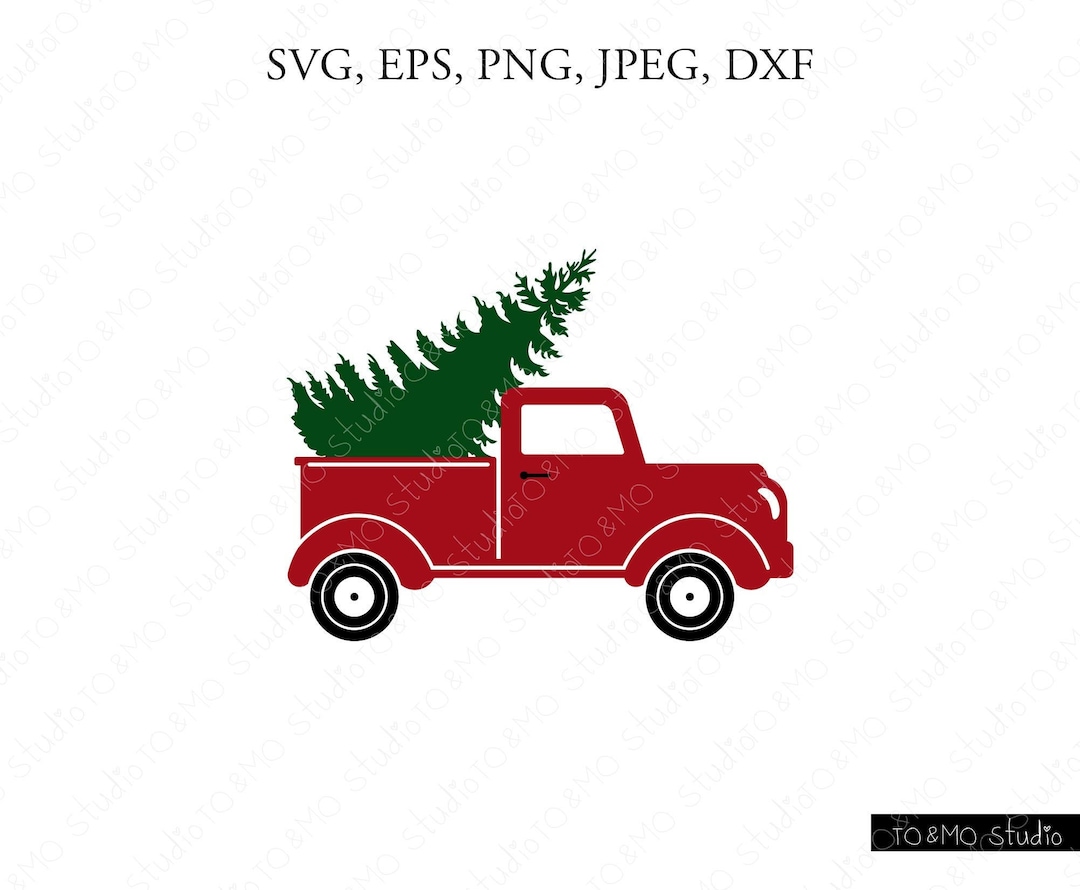 Christmas Truck SVG, Christmas Tree SVG, Christmas SVG, Christmas Truck ...