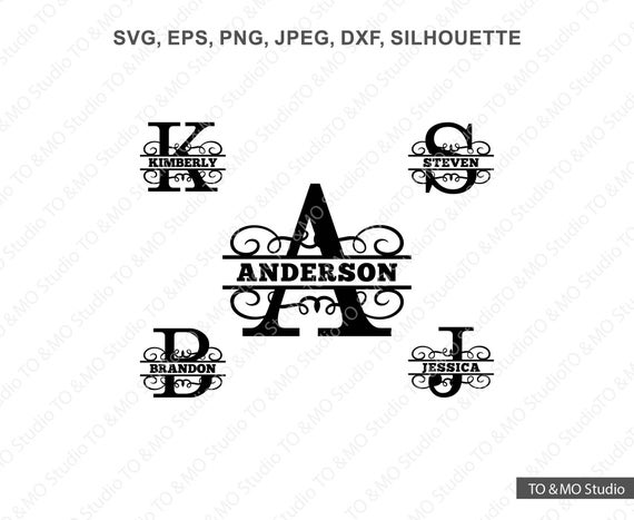 Monogram Svg Monogram Alphabet Svg Monogram Clipart - Etsy