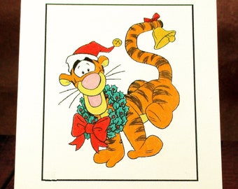 Tigger Christmas Card - Etsy