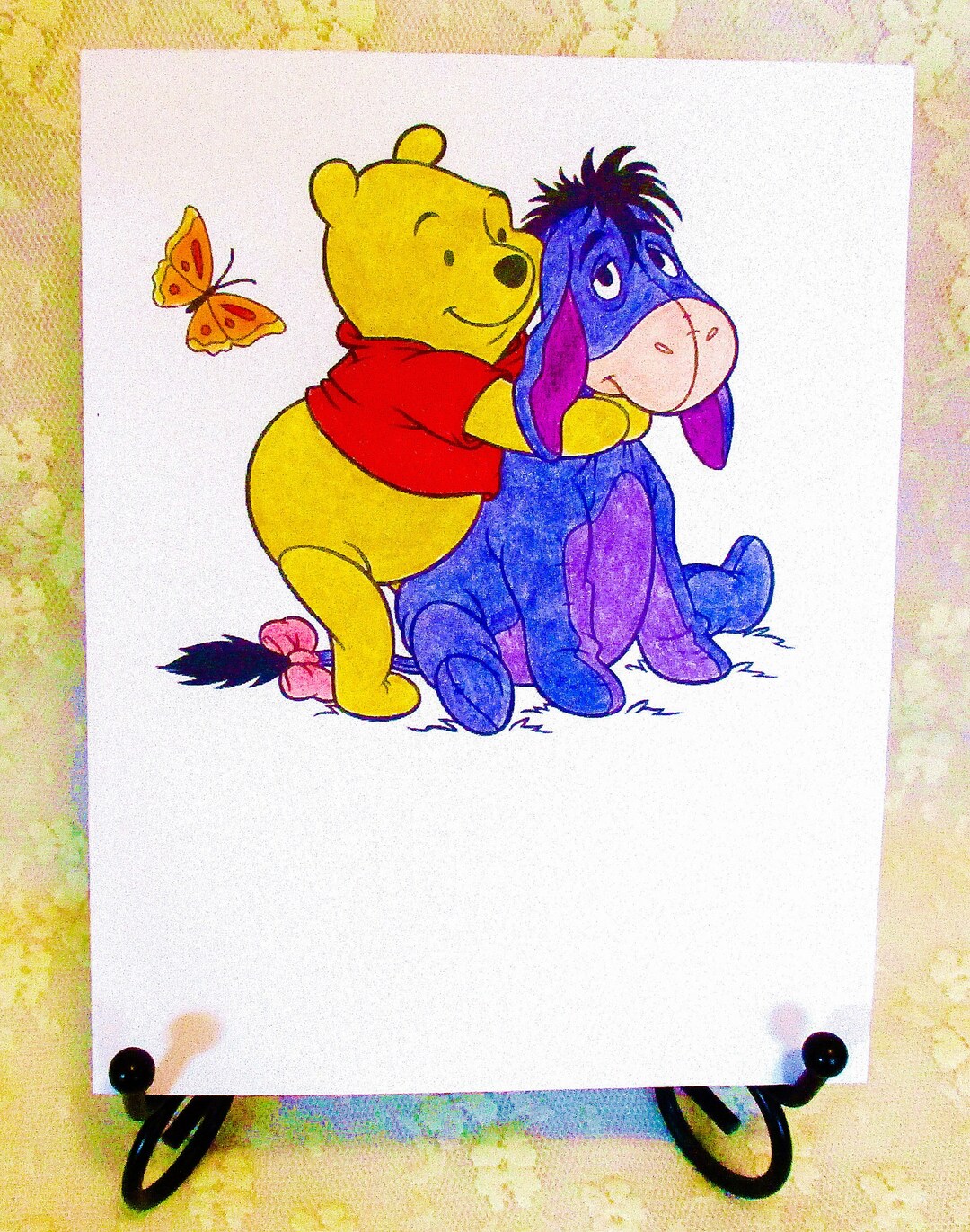 Winnie the Pooh and Eeyore Card: Add a Greeting or Leave Blank - Etsy