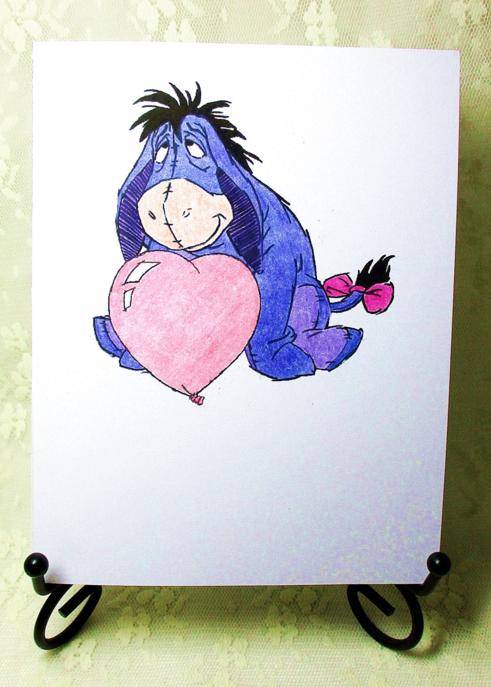 Eeyore Love Card: Add a Greeting or Leave Blank | Etsy