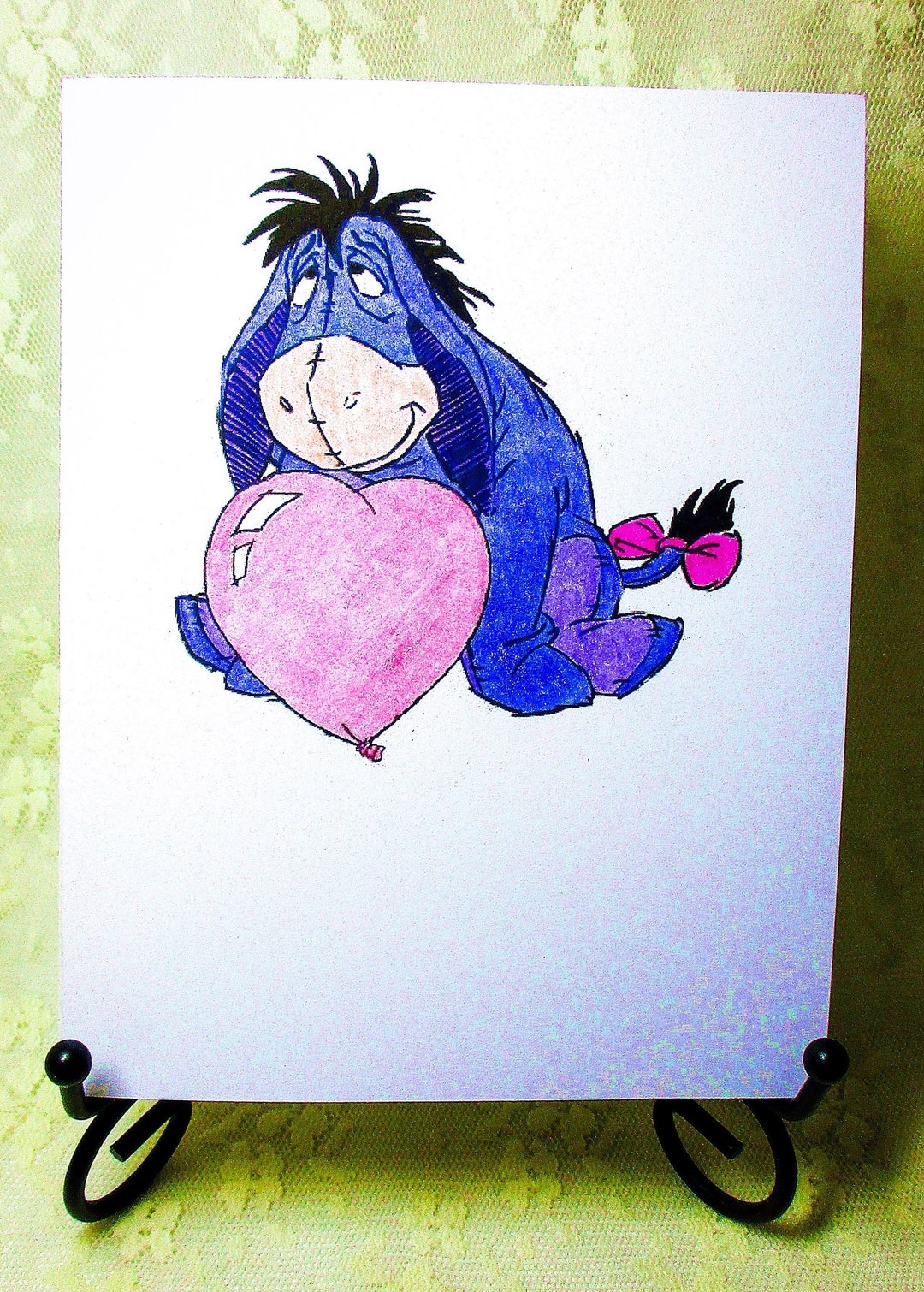 Eeyore Love Card: Add a Greeting or Leave Blank - Etsy