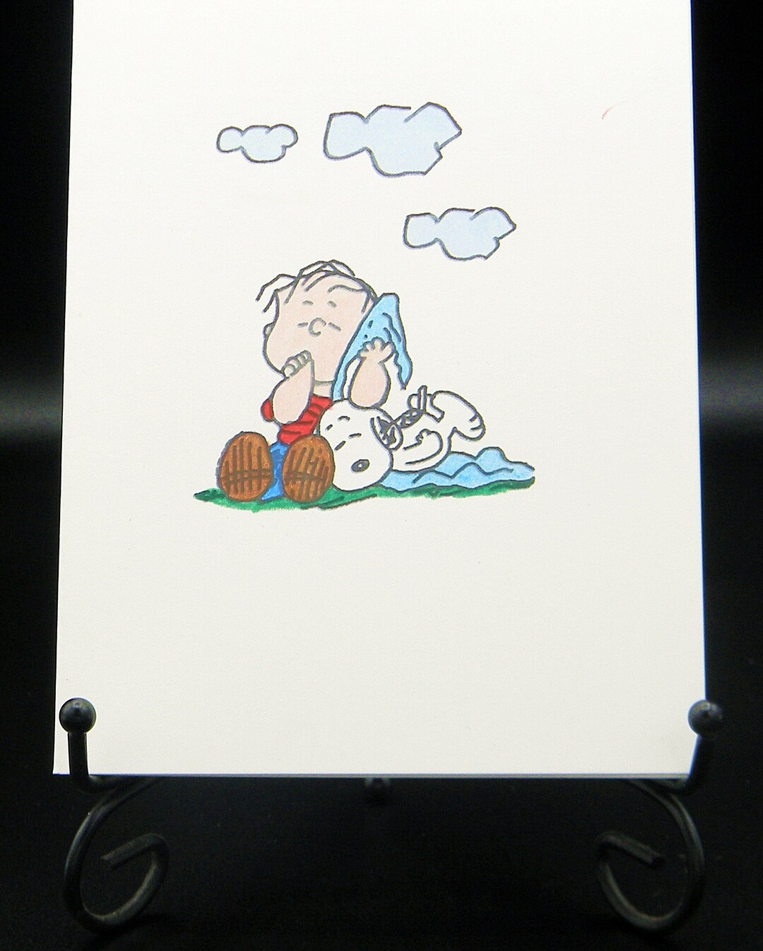 Snoopy and Linus Taking a Nap Card: Add a Greeting or Leave Blank - Etsy
