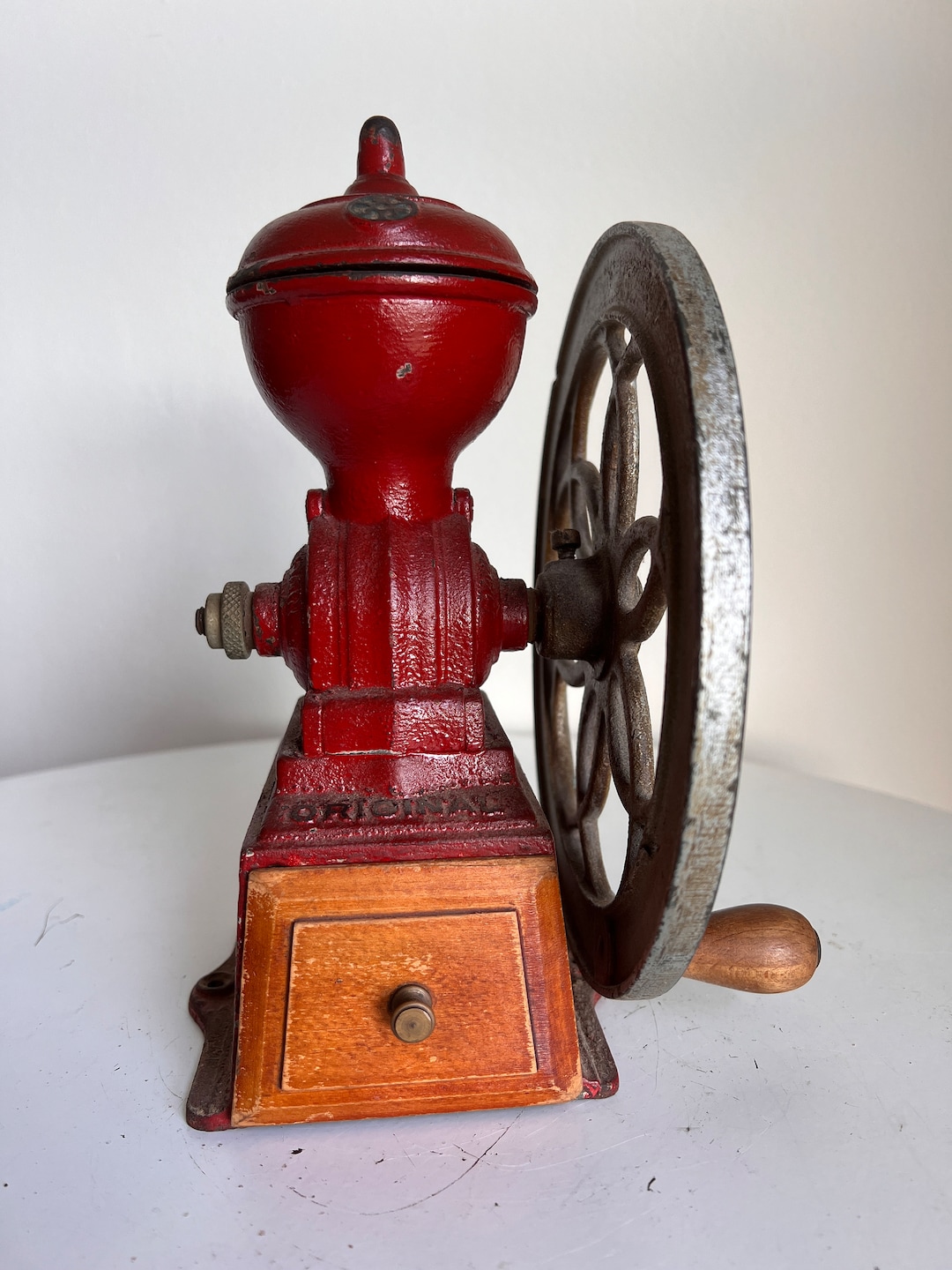 Red Spanish Antique Coffee Grinder. Ancien Moulin . Kaffemuhle - Etsy