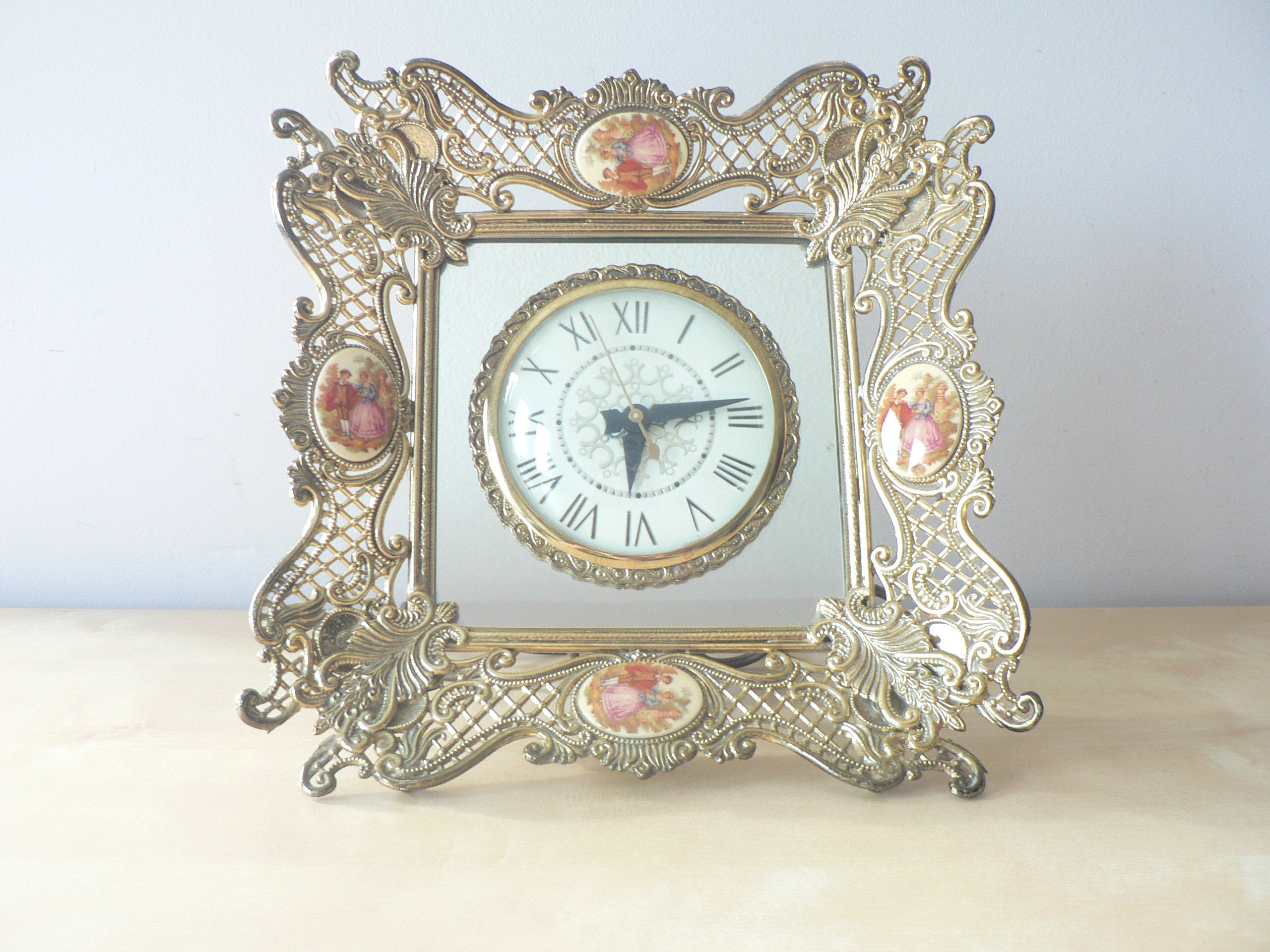 Ornate Gold Filigree Vanity Set Large Vanity Mirror Tray - Etsy Canada