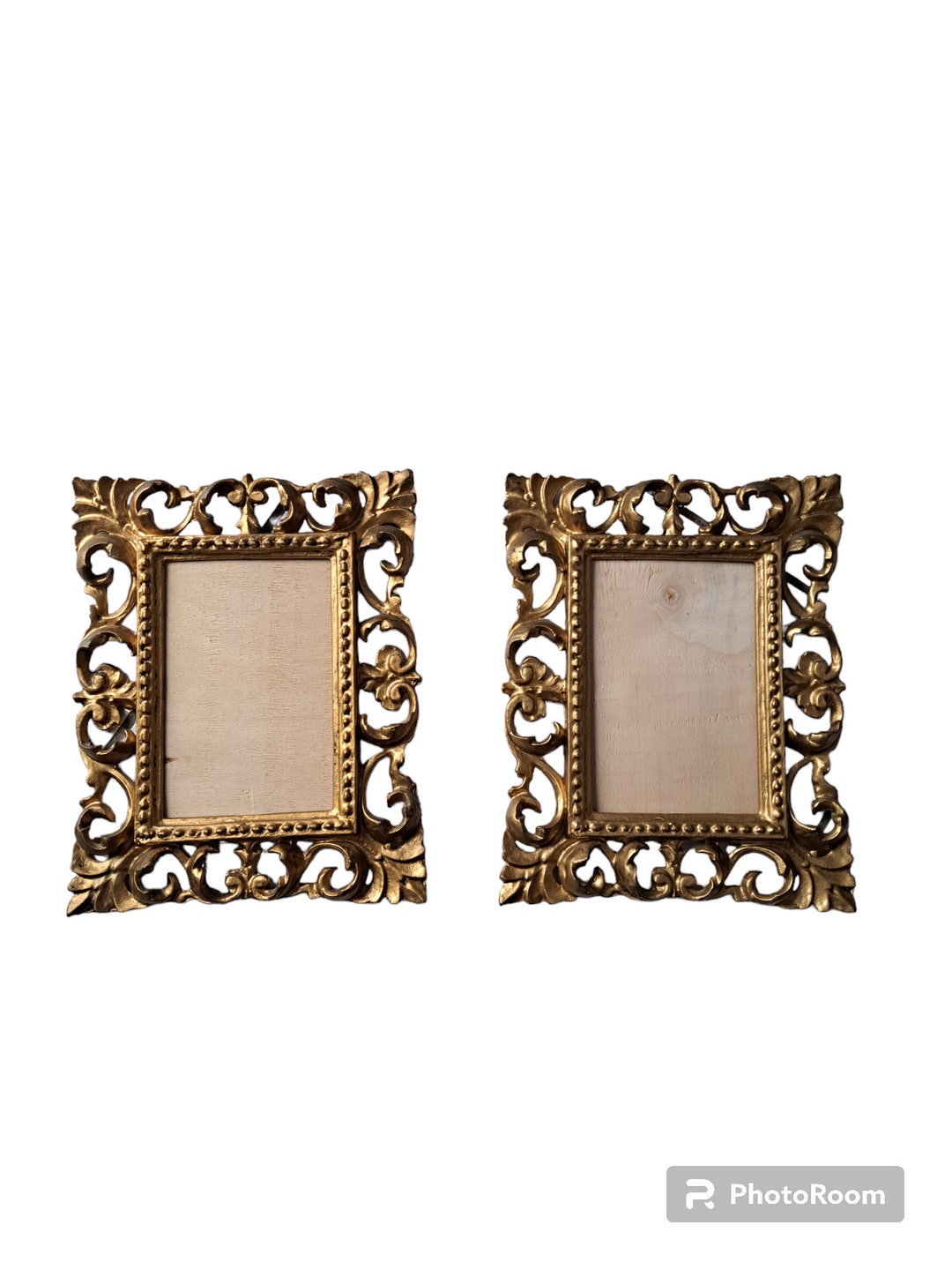 Pair Ornate Gold Wall Frames - Italy - Etsy