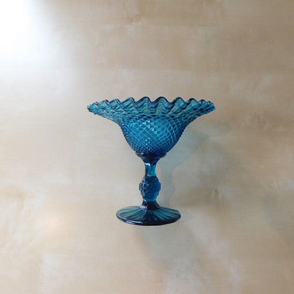 Blue Glass Compote - Etsy
