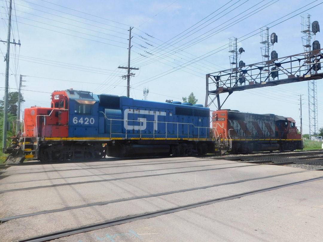 Blue GT Locomotive Downloadable Image - Train Engine - Train Enthusiast Images - Downloadable ...