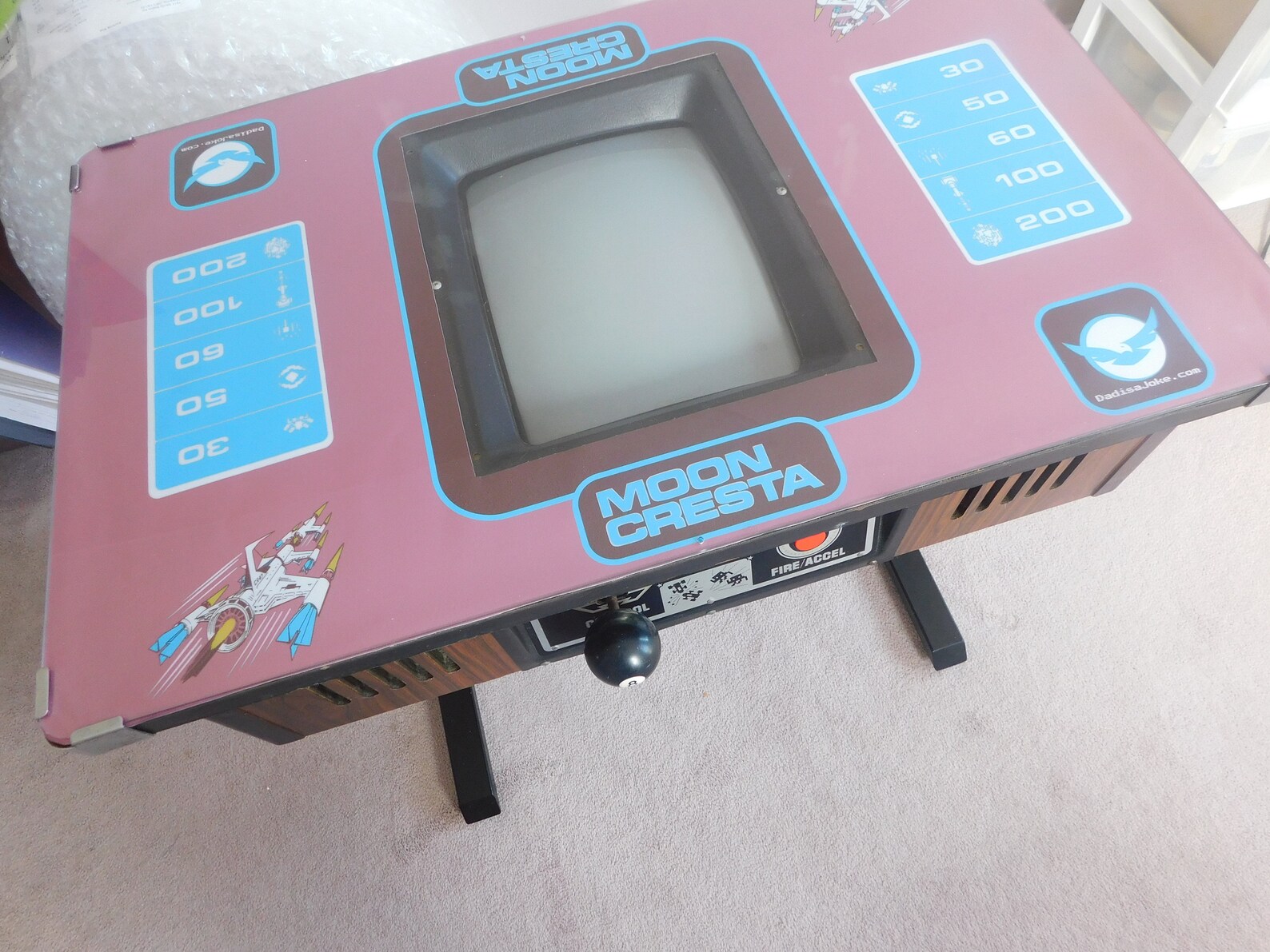 RARE - 80's Moon Cresta Arcade Cocktail Cabinet Game - Local Pick up ...