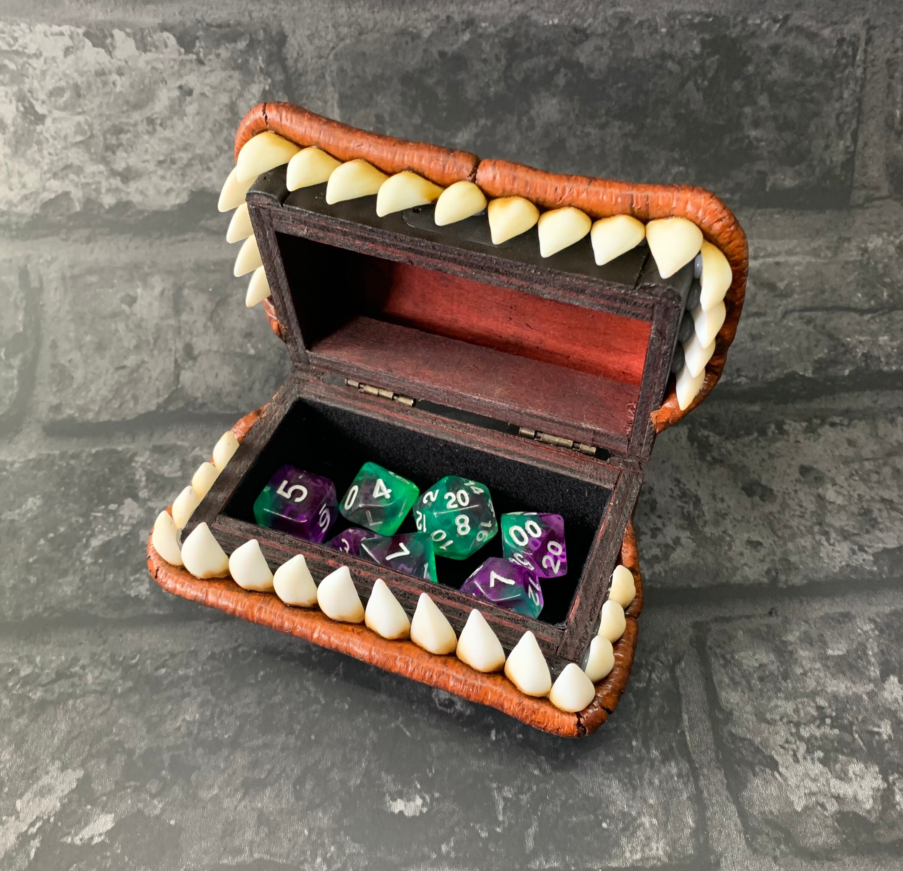 Small Mimic Chest. D&D Dice Box. Fantasy Monster RPG Storage - Etsy