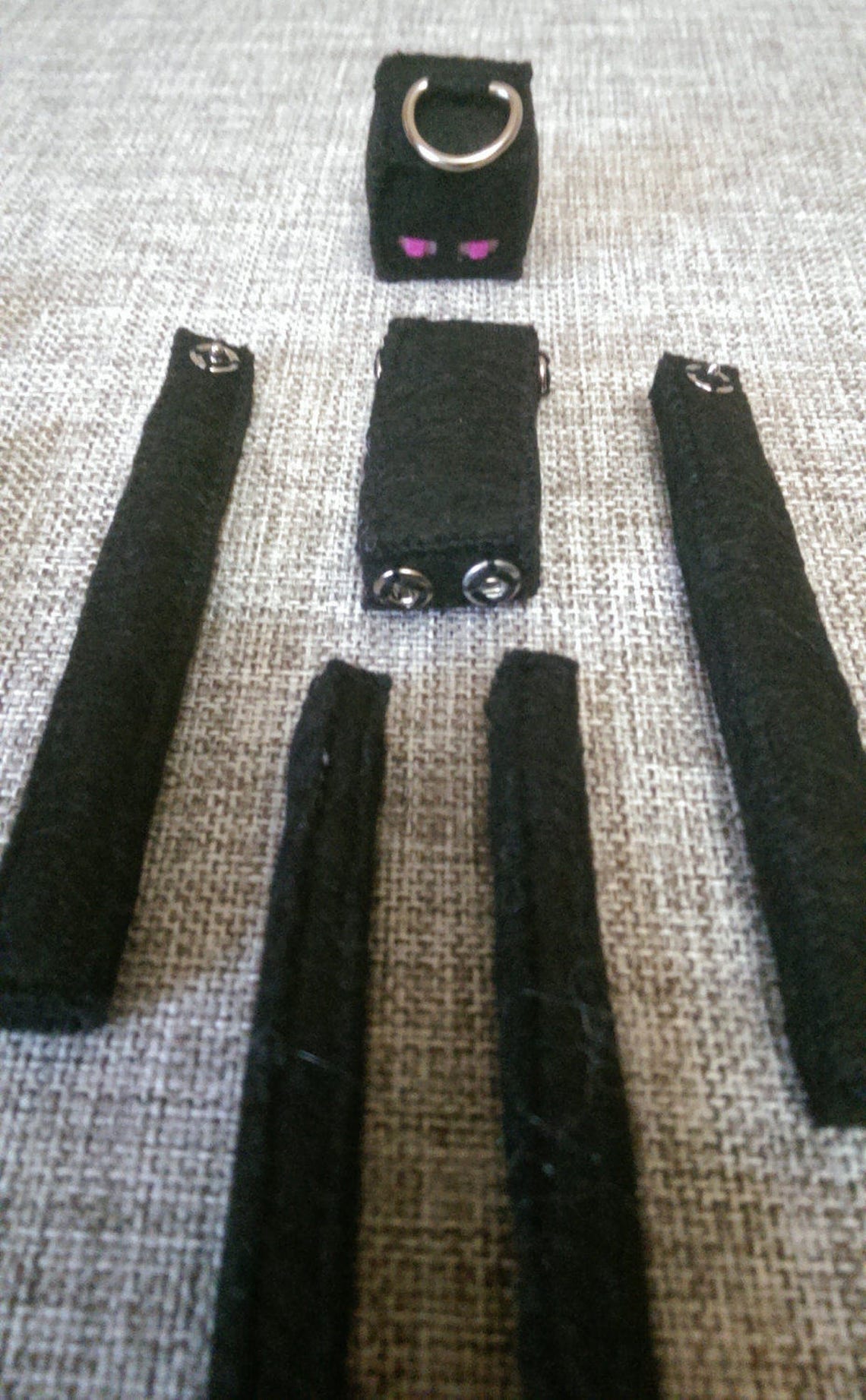 Minecraft Enderman Stuffed Felt Handmade Plush, Computer Game, Birthday ...