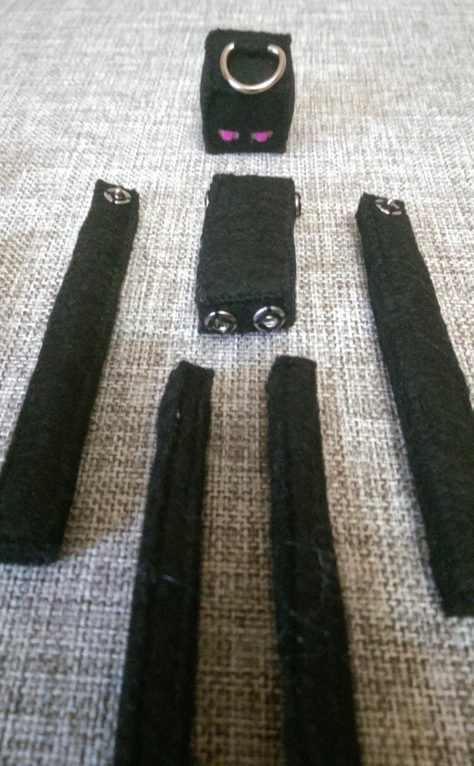Minecraft Enderman Stuffed Felt Handmade Plush, Computer Game, Birthday ...