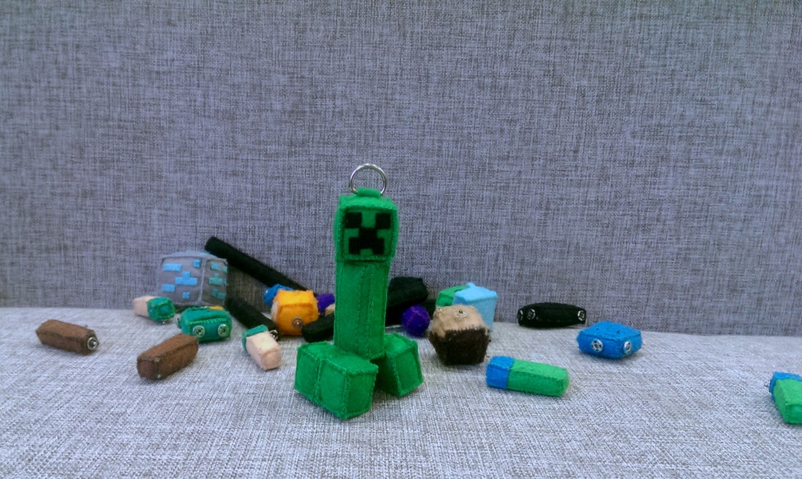 Creeper Stuffie Minecraft Plush Minecraft Birthday - Etsy